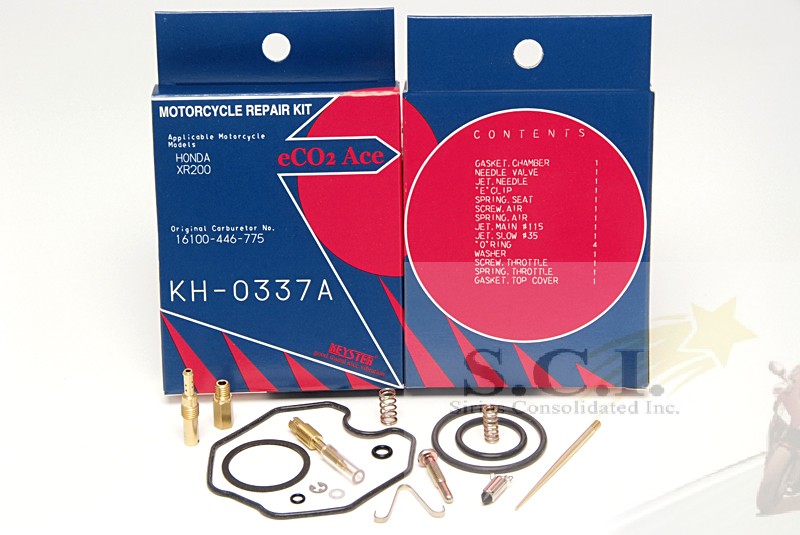 HONDA XR200 KEYSTER CARBURETOR REBUILD REPAIR KIT 1980 - 1984 XR185 1979