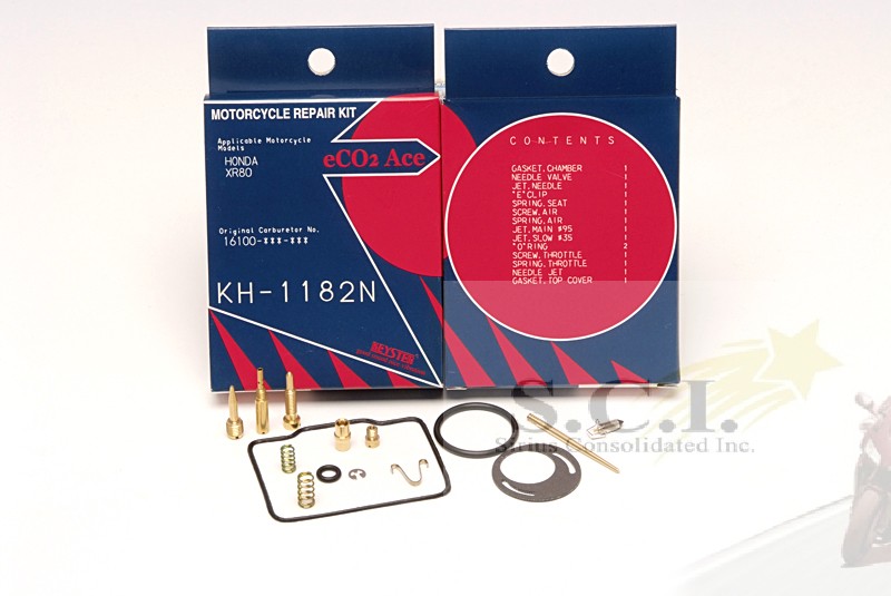 HONDA XR80 KEYSTER CARBURETOR REBUILD REPAIR KIT 1979 - 1984