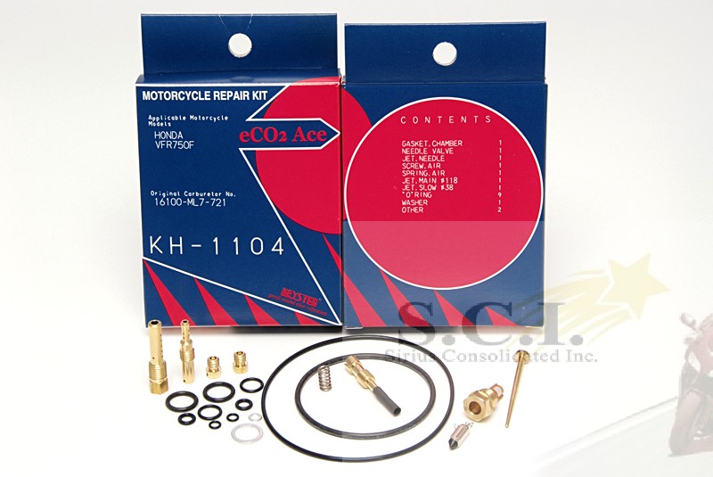 HONDA VFR750F VFR700F VFR700F2 INTERCEPTOR KEYSTER CARB KIT 1986 - 1987