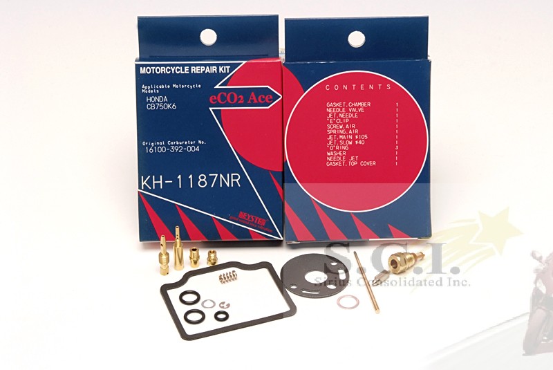 HONDA CB750 F CB750F KEYSTER CARBURETOR REBUILD REPAIR KIT 1975 1976