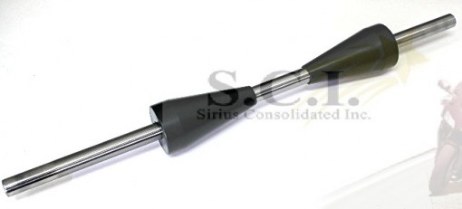 K&L SUPPLY MOTORCYCLE TIRE BALANCING SHAFT WITH TAPERED CONES